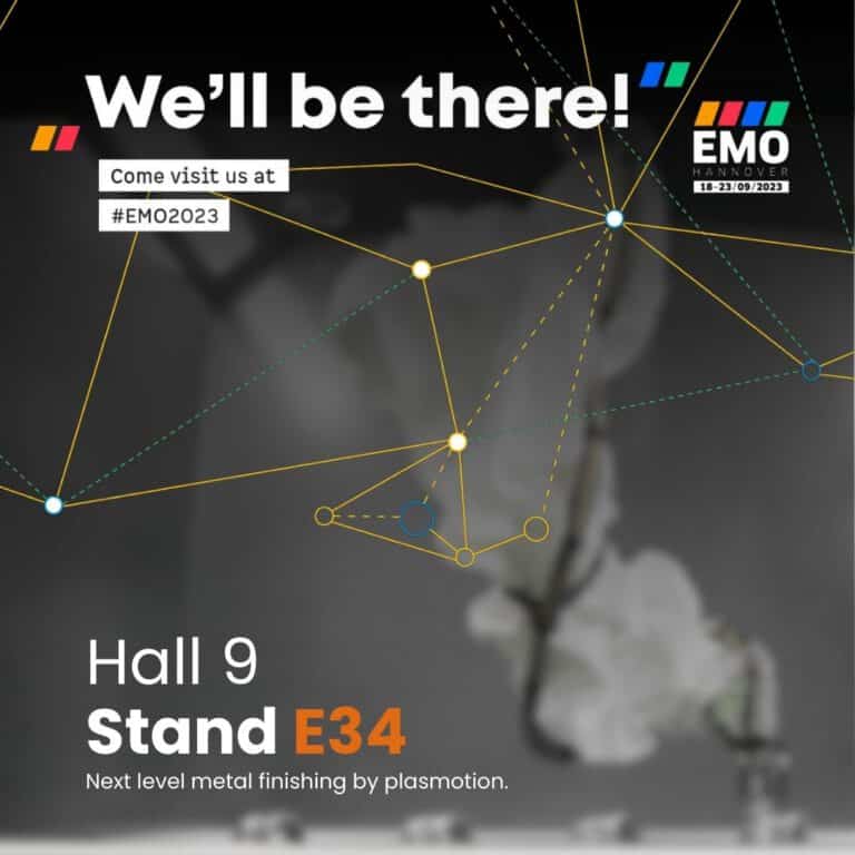 EMO 2023: plasmotion präsentiert Plasmapolieren und JETPEP